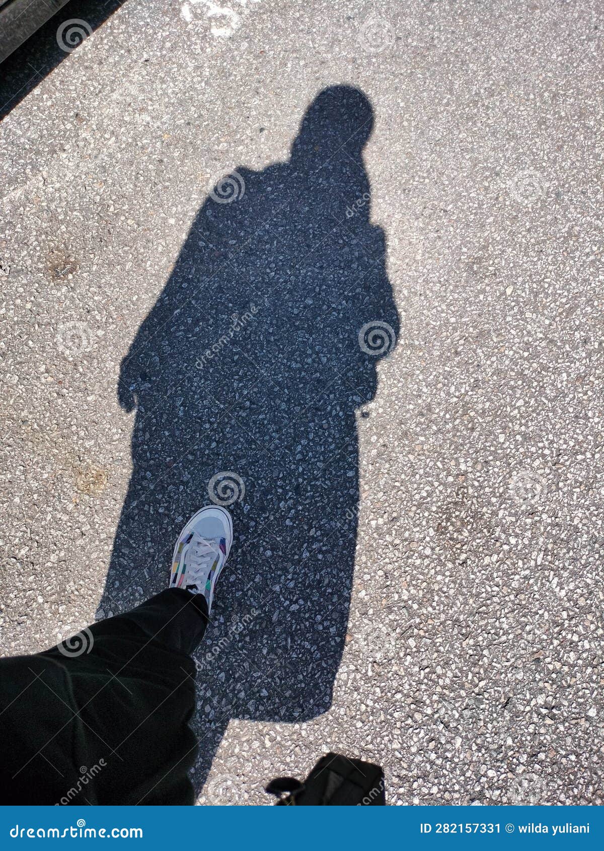 Shadow and Walking Footsteps Stock Image - Image of pattern, footsteps ...