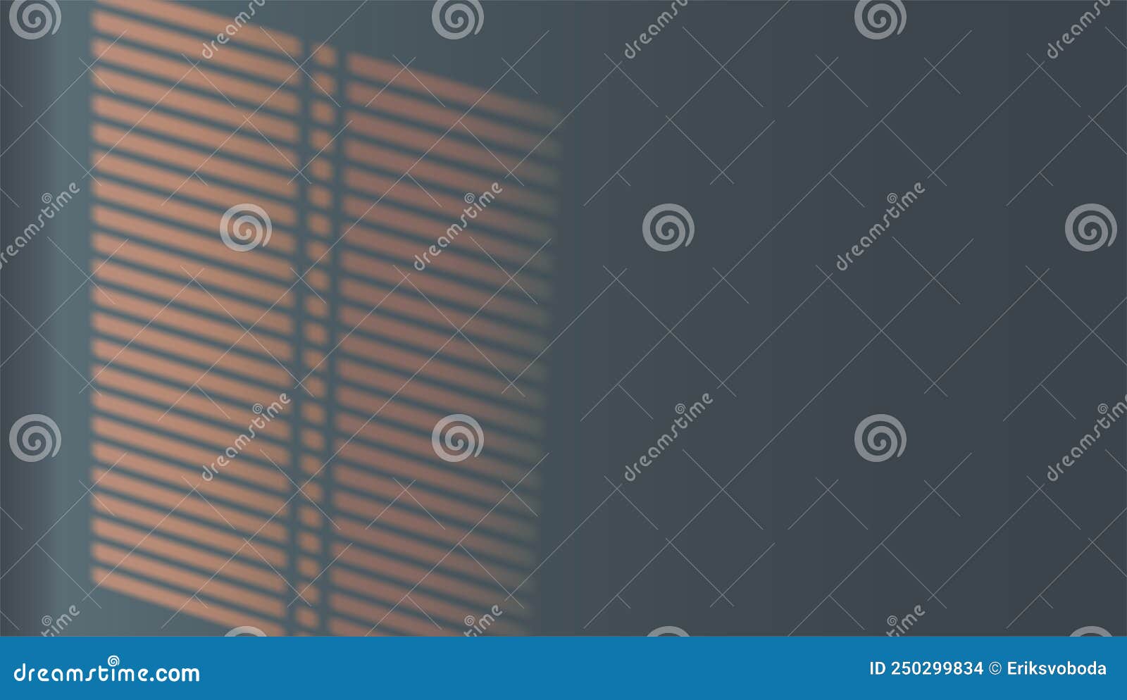 Shadow on Wall in Dark Room. Red Light Reflection. Stock Vector ...