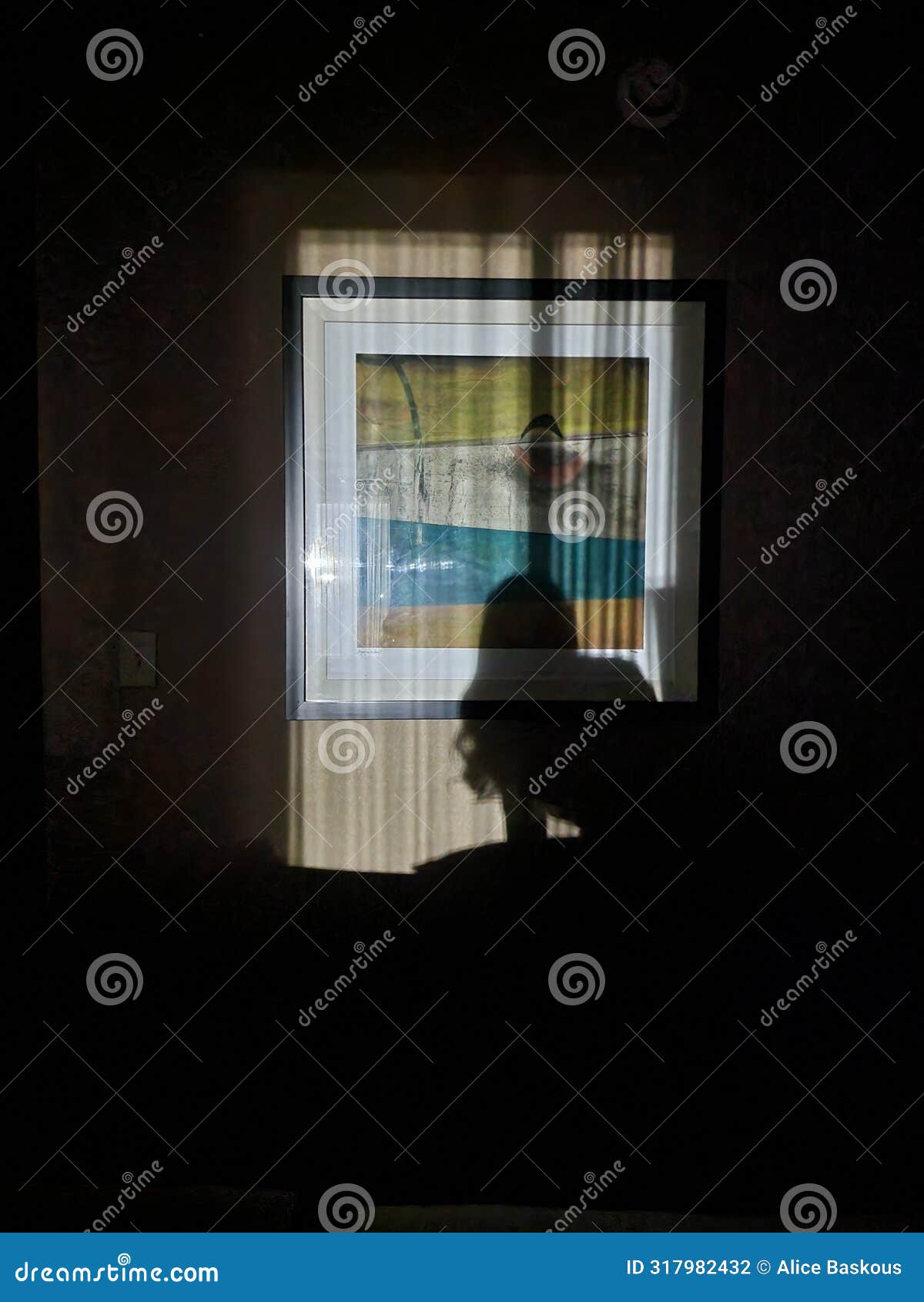 Shadow on a Wall Picture Outline Stock Photo - Image of america, shadow ...
