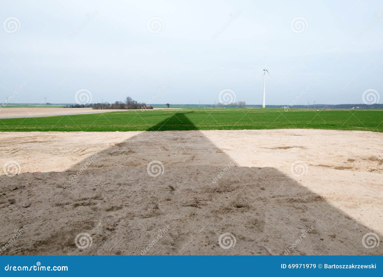 Shadow Windmill - Wind Plant Stock Image - Image of technology, farm ...
