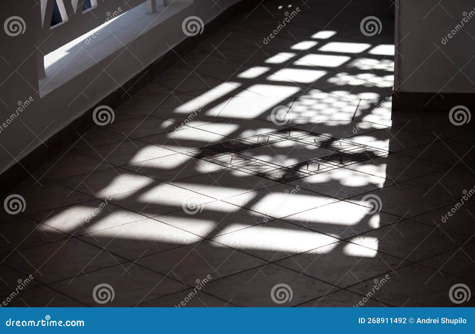 Shadow from the Window on the Floor in the Room. Stock Photo - Image of ...