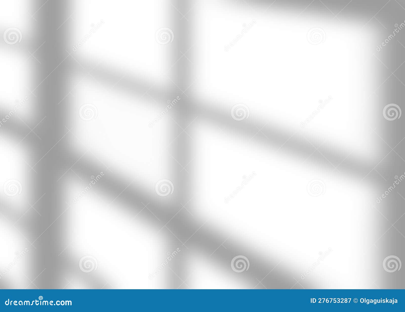 Shadow from Window, Overlay Effect. Realistic Gray Shadow on White ...