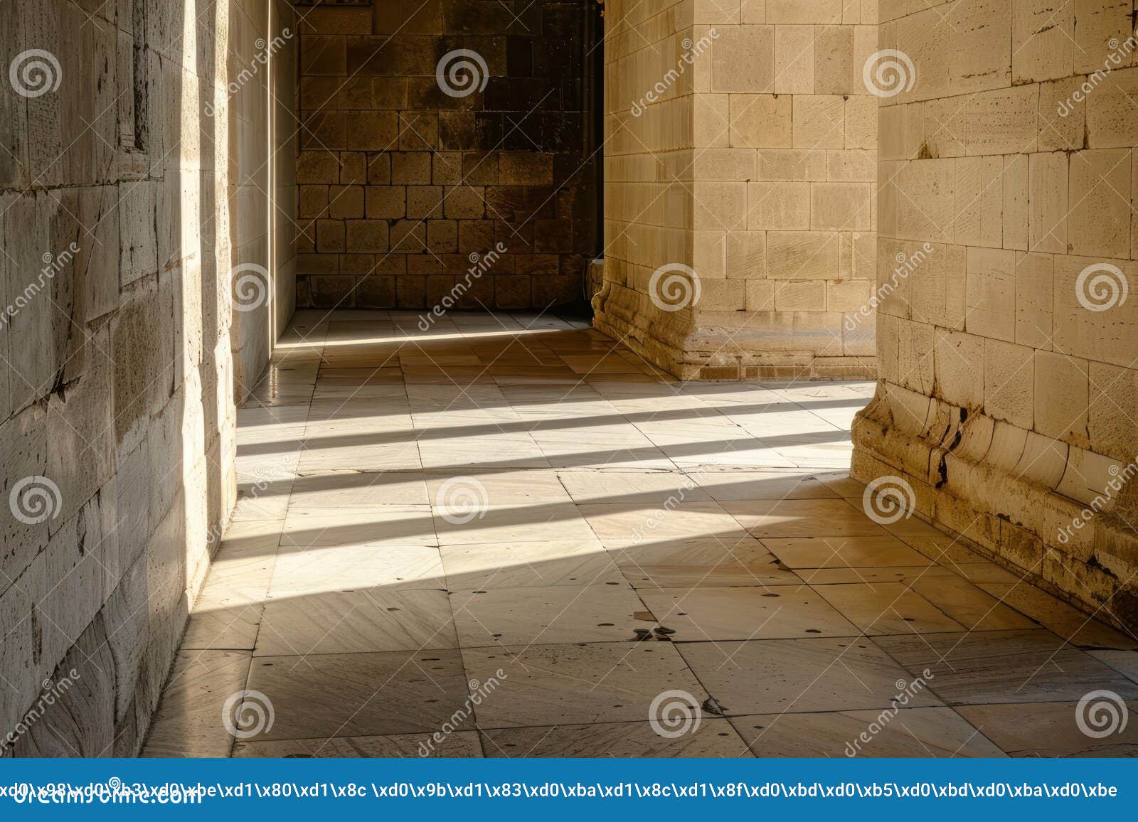 The Shadow of the Windows in the Room Creates Depth Background Stock ...