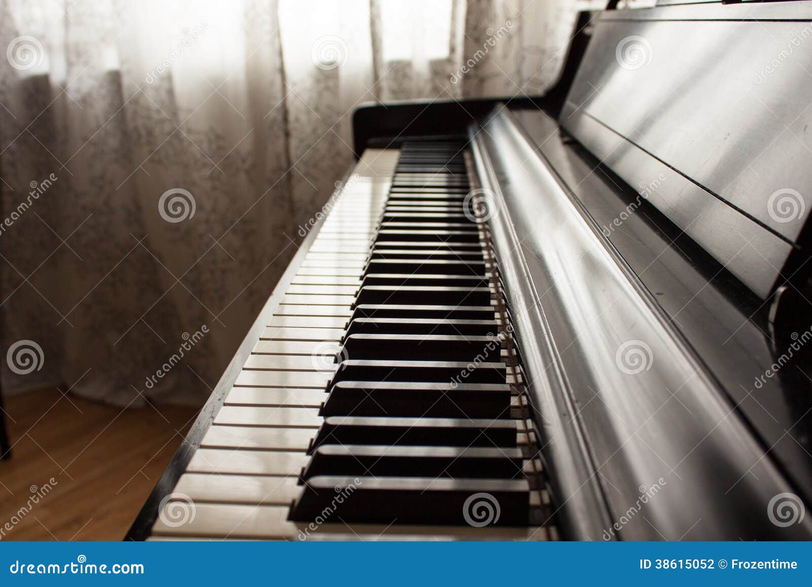 Shadowed piano key stock photo. Image of hammer, music - 38615052