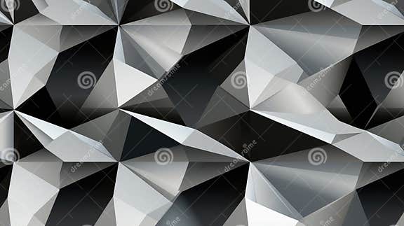 Shadowed Polygons on Dark Background. Multifaceted Polygons Casting ...