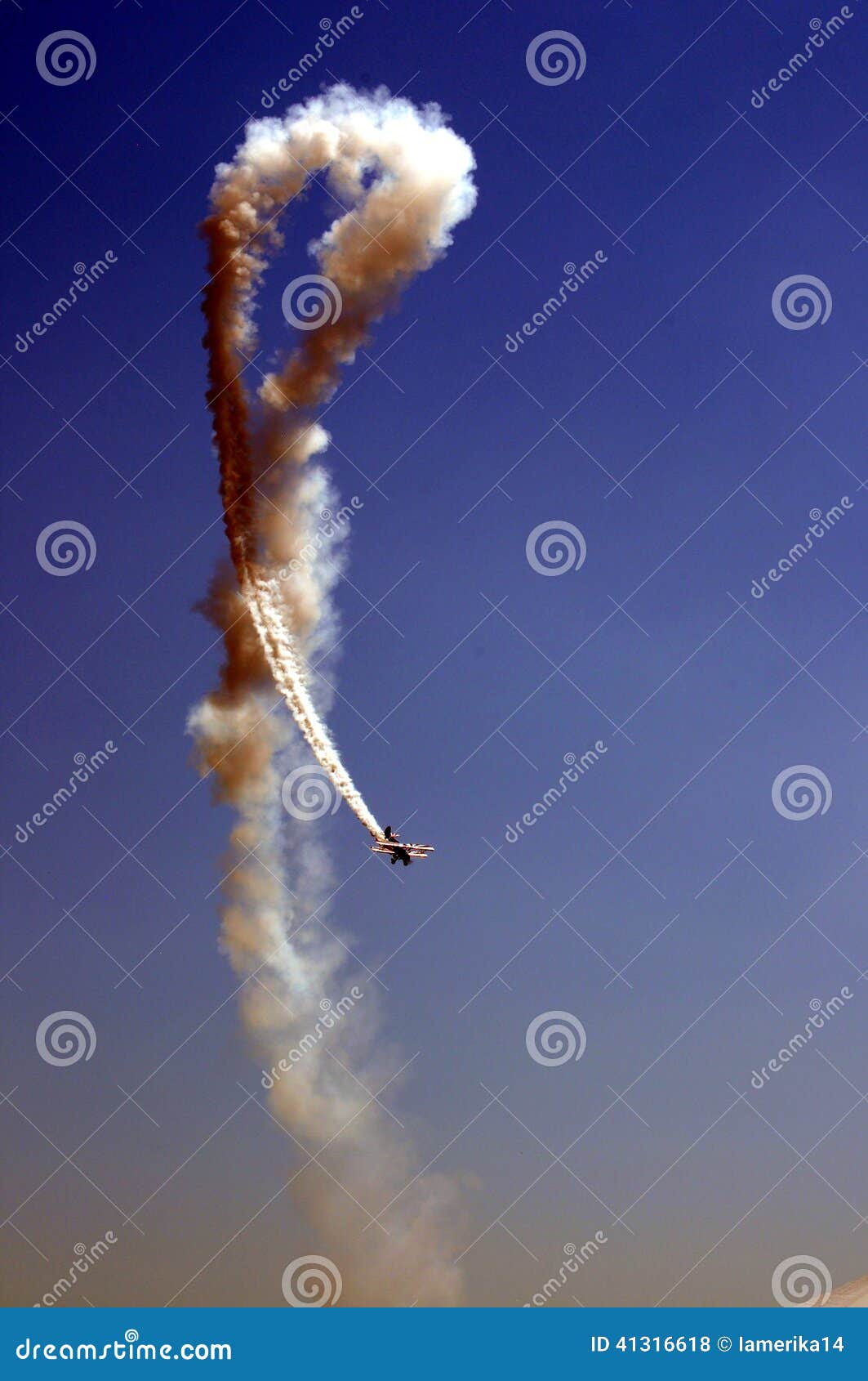 Shadowed Trick Plane Trail stock photo. Image of dive - 41316618