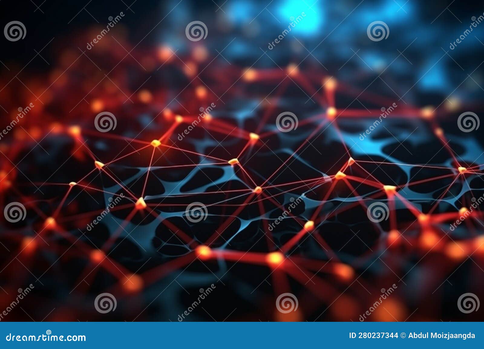 In the Shadows, an Abstract Secure Network Concept Comes To Life. Stock ...