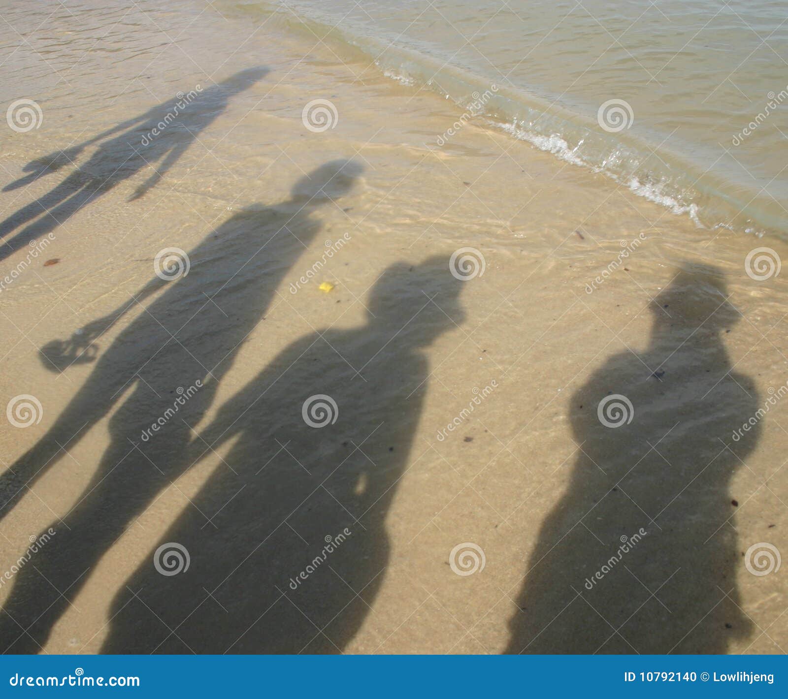 Shadows on the beach stock photo. Image of nature, asia - 10792140