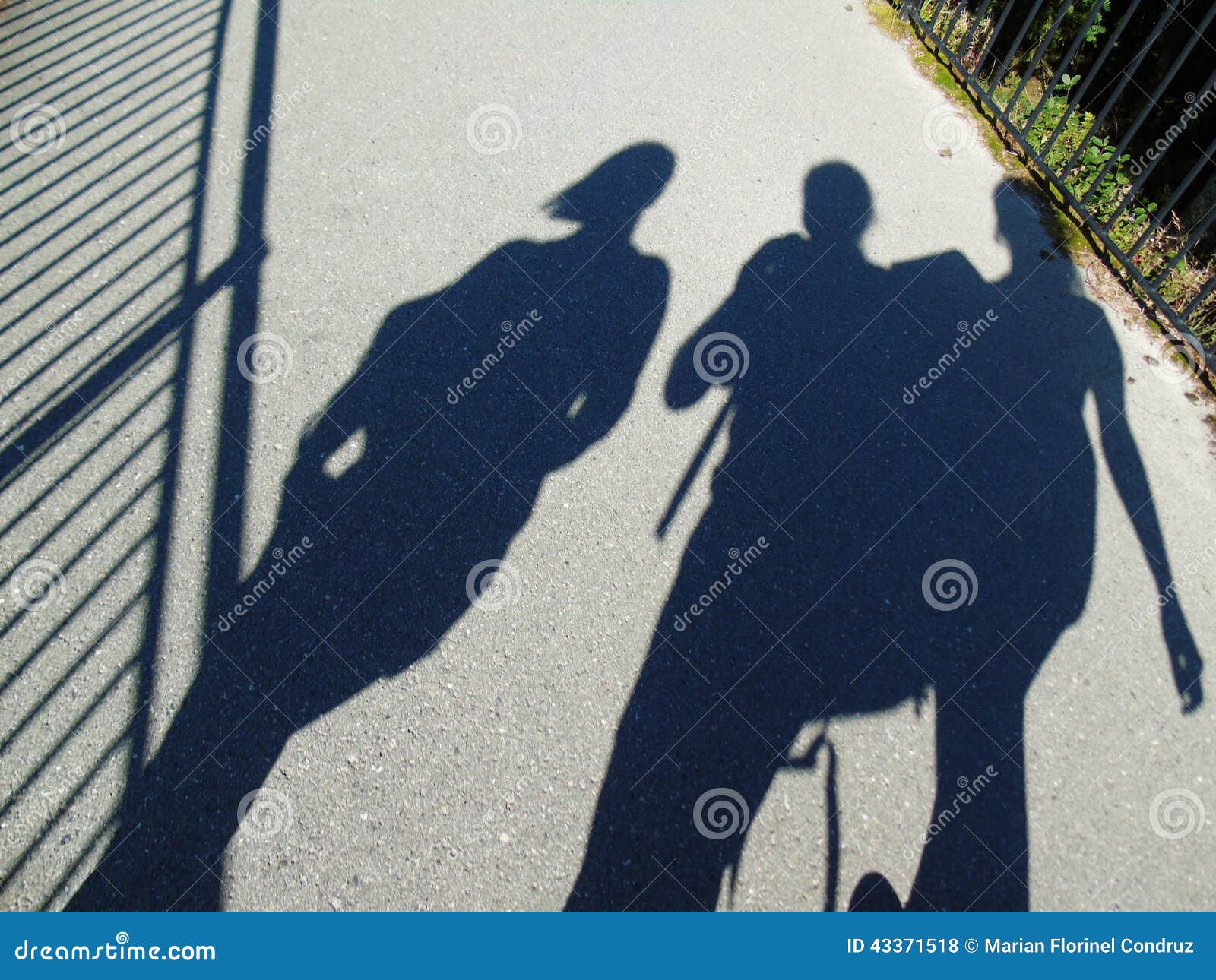 Shadows on the bridge stock photo. Image of crossing - 43371518