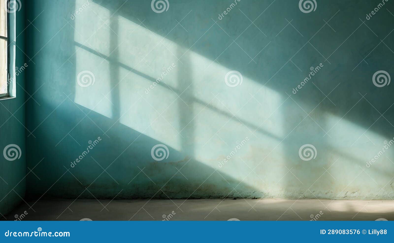 Shadows Cast on a Wall through Windows. Extreme Light and Shadow Stock ...