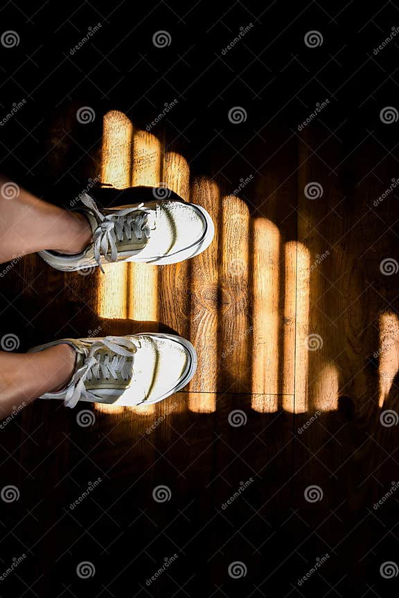 Shadowed Shoe Shot stock photo. Image of room, travel - 150679574