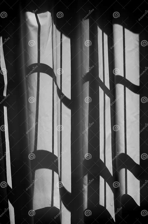 Shadows on curtains stock photo. Image of lighting, dark - 41737010