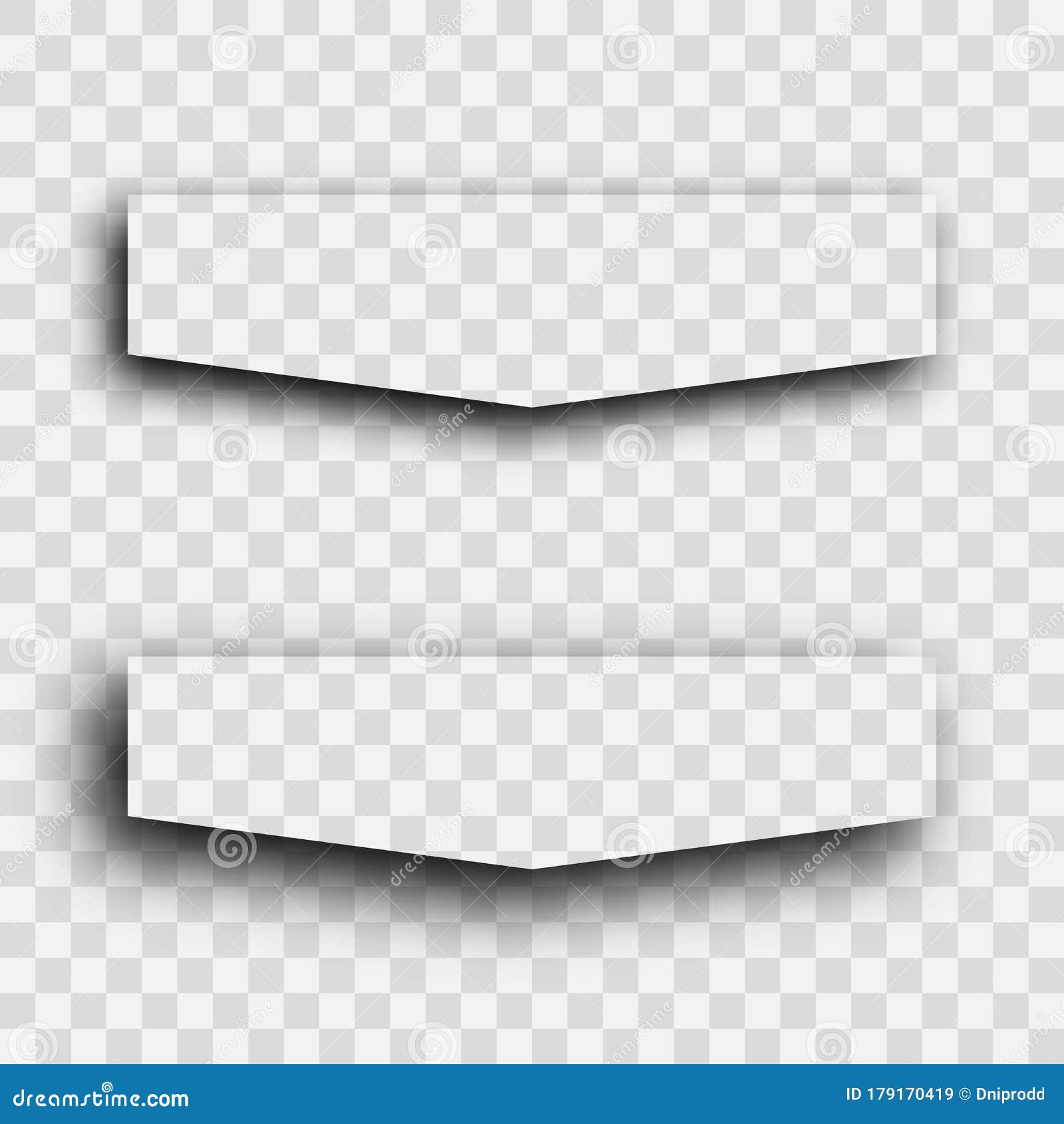 Set of Two Rectangles Shadows Stock Vector - Illustration of effect ...