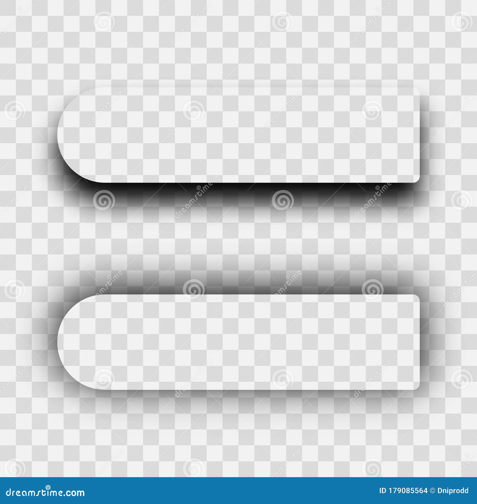 Set of Two Rectangles with Rounded Corners Shadows Stock Vector ...