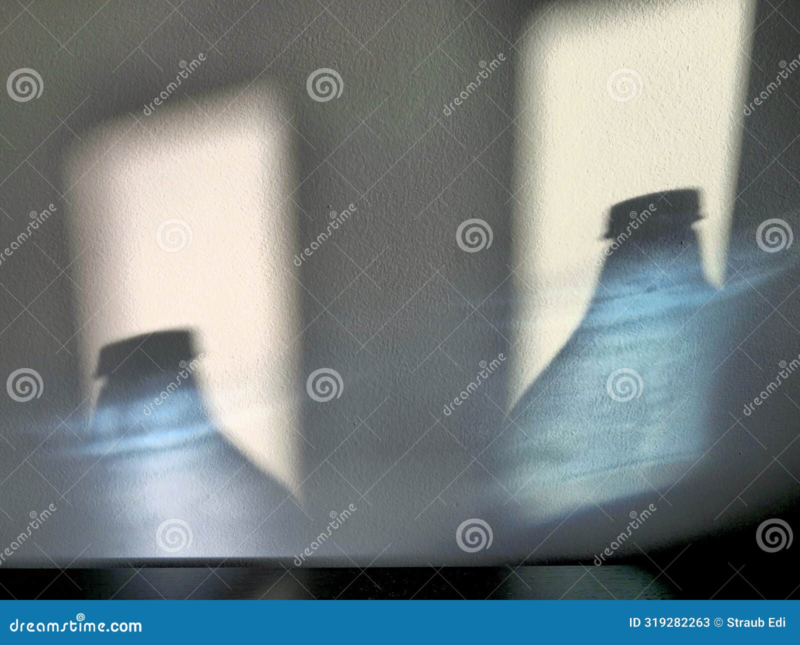 Shadows of Empty Plastic Bottles Stock Image - Image of plastic ...