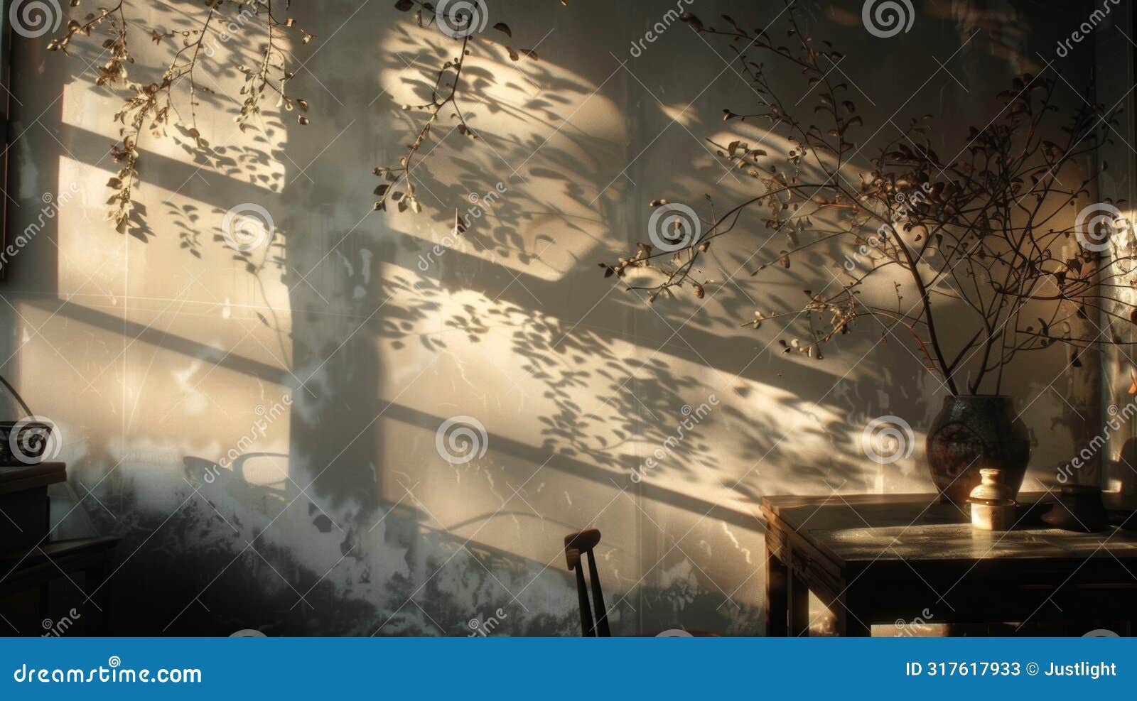 Shadows Flickering On The Walls Adding Depth To The Intimate Setting ...