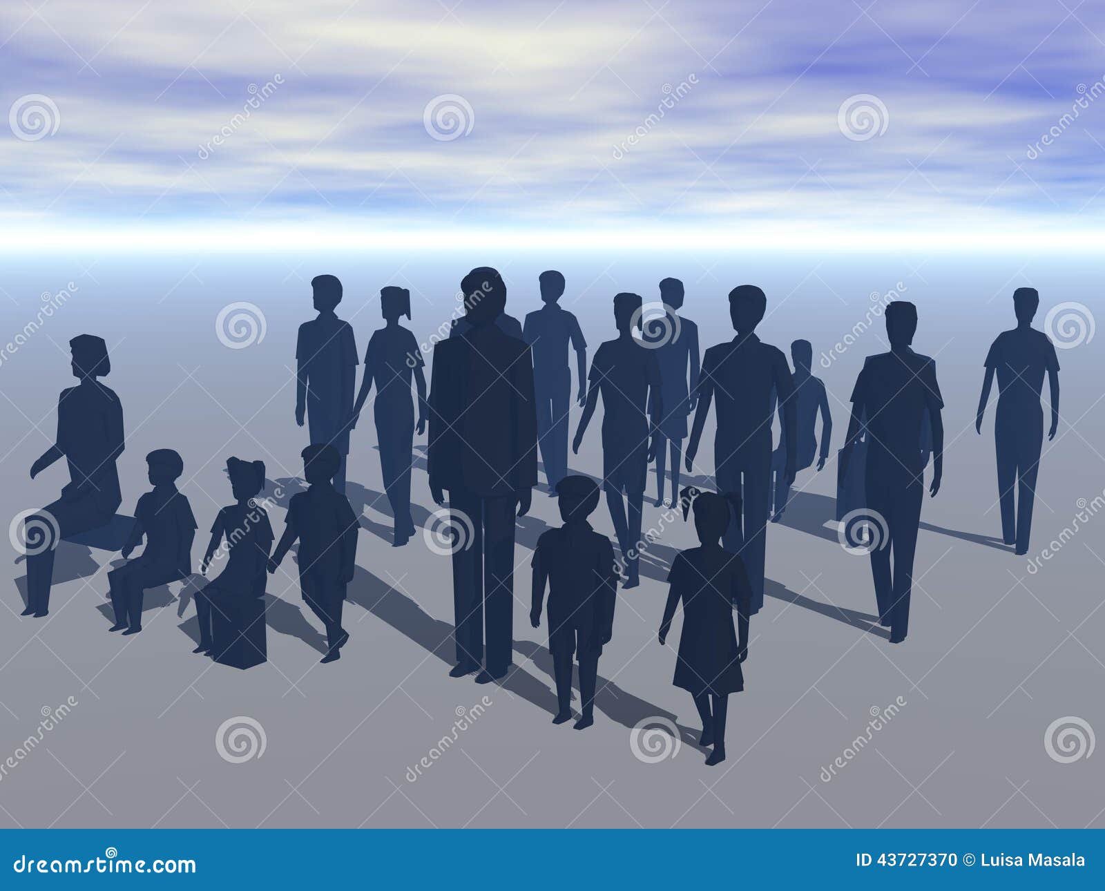 Shadows stock illustration. Illustration of silouette - 43727370