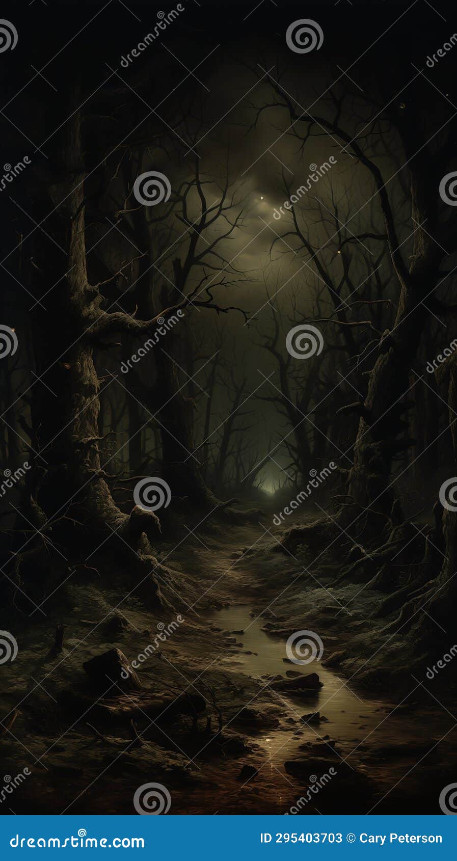 Into the Shadows: a Haunting Journey through the Foreboding Fore Stock ...