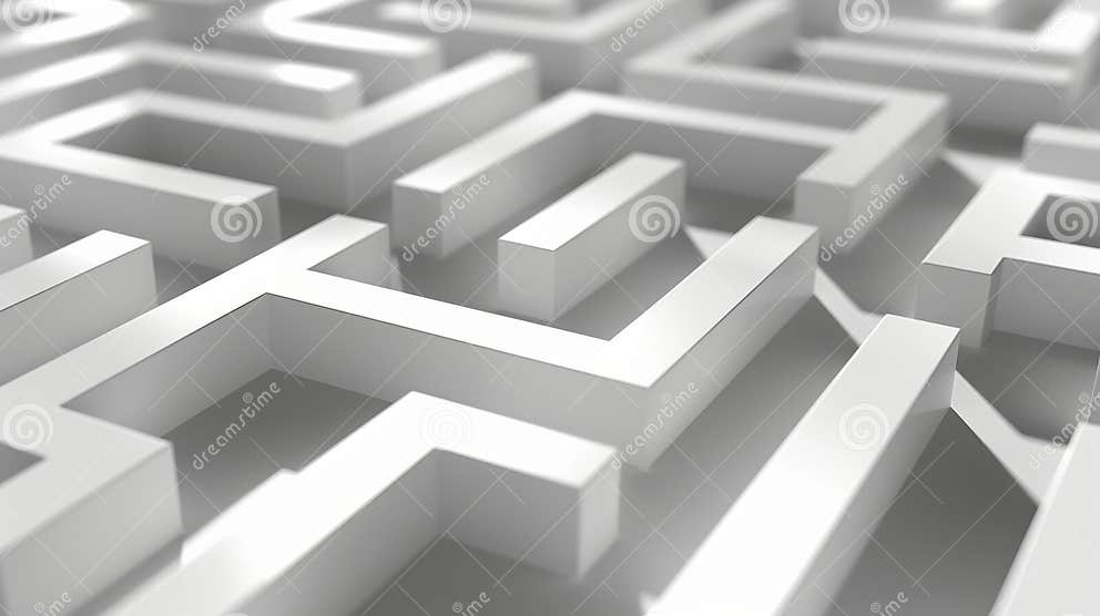 Shadows of Intersecting Rectangles Creating a Labyrinth of Geometric ...