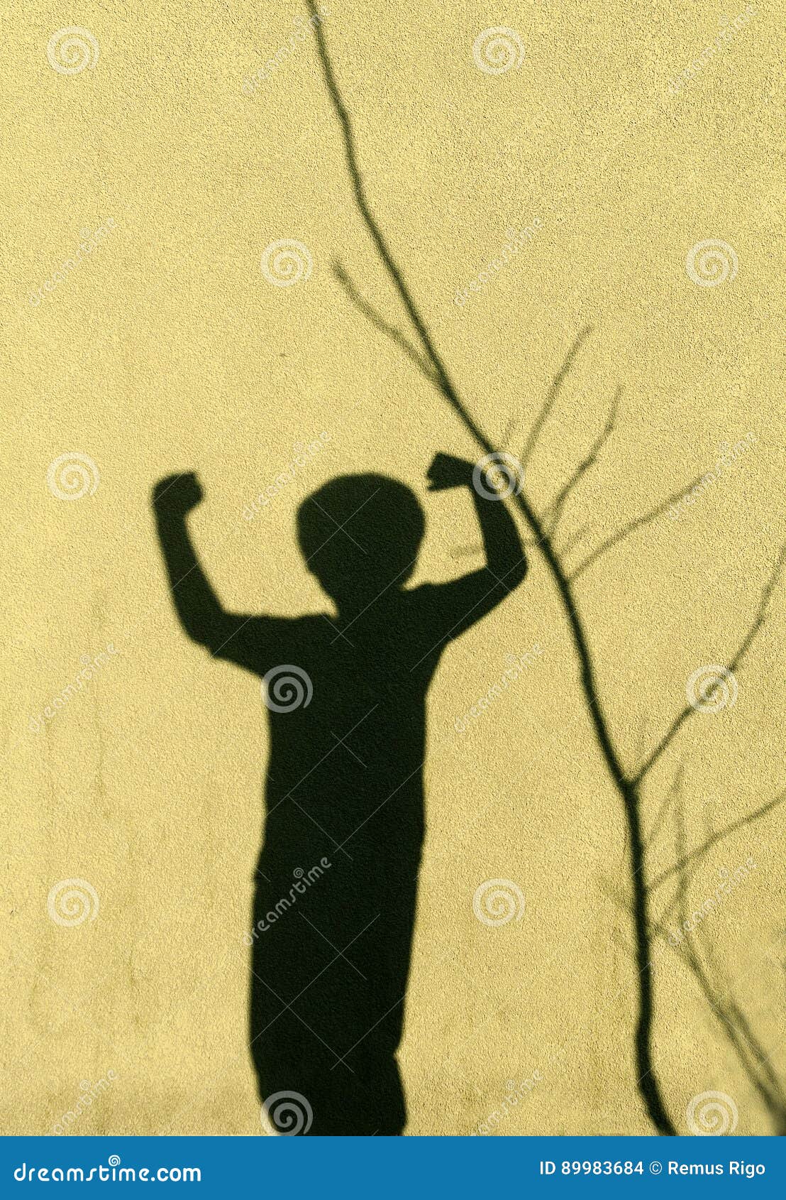Shadows of a kid stock photo. Image of scene, black, children - 89983684