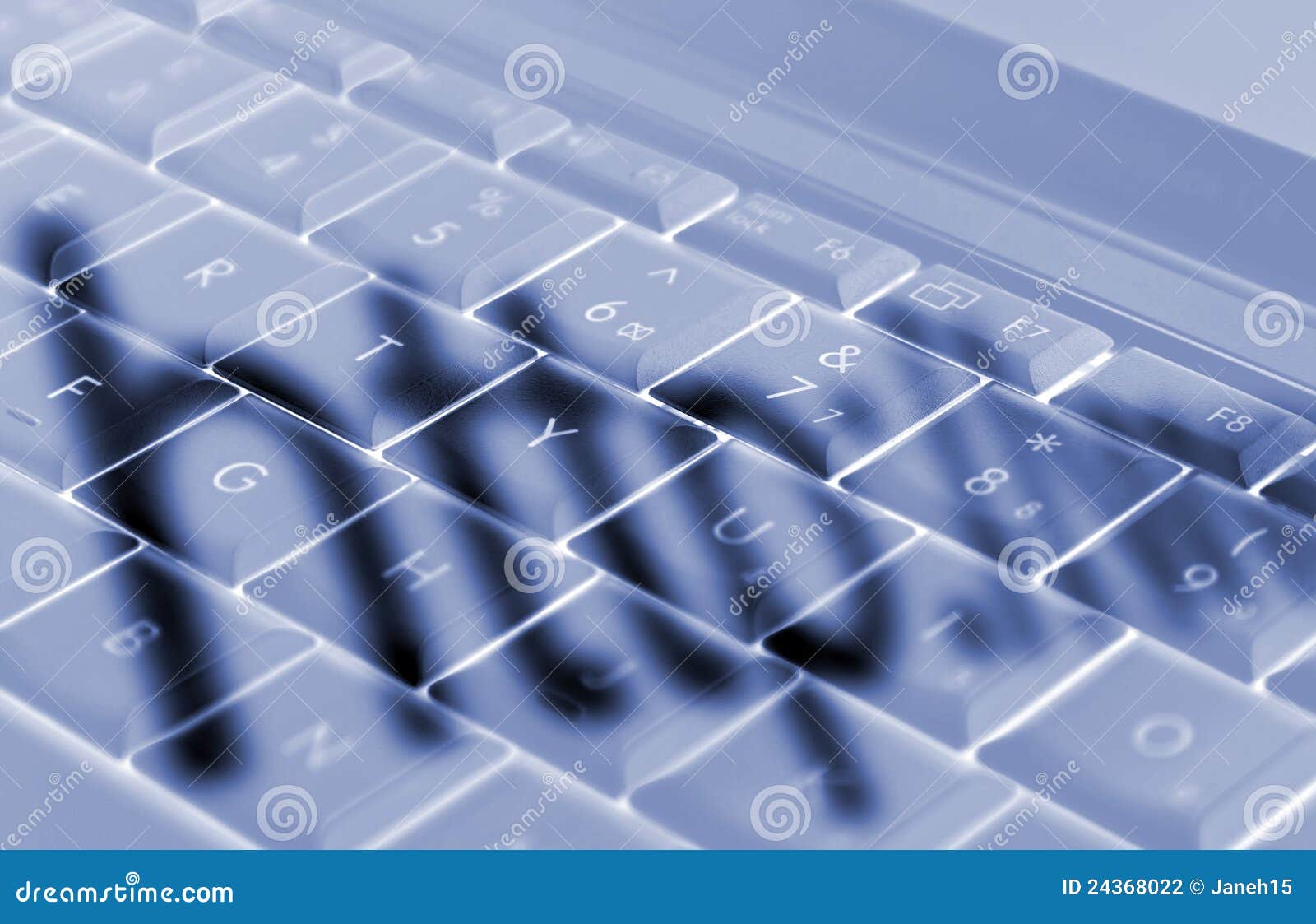 Shadows on laptop keyboard stock photo. Image of closeup - 24368022