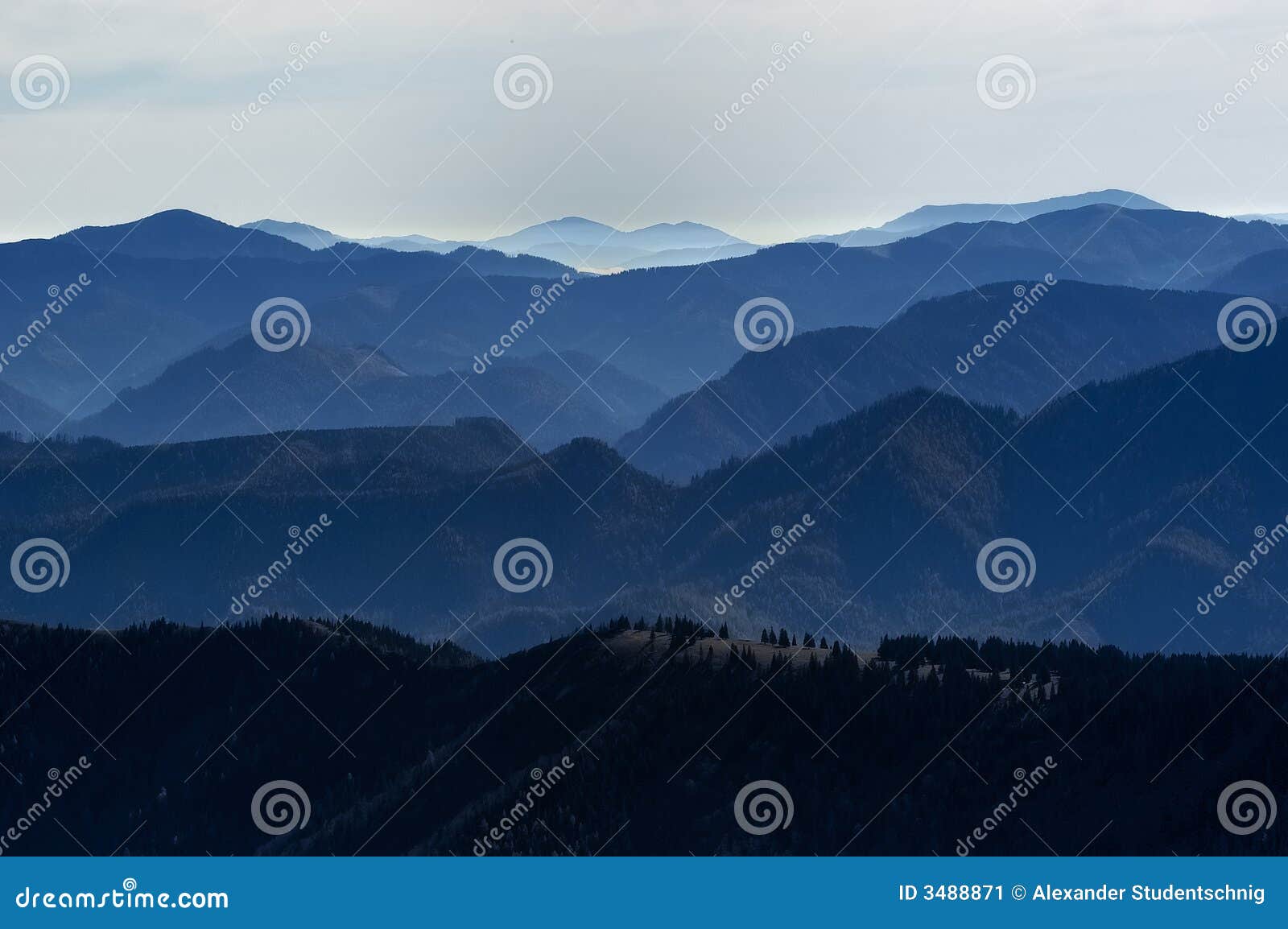 Shadows of mountains no.1 stock image. Image of austria - 3488871