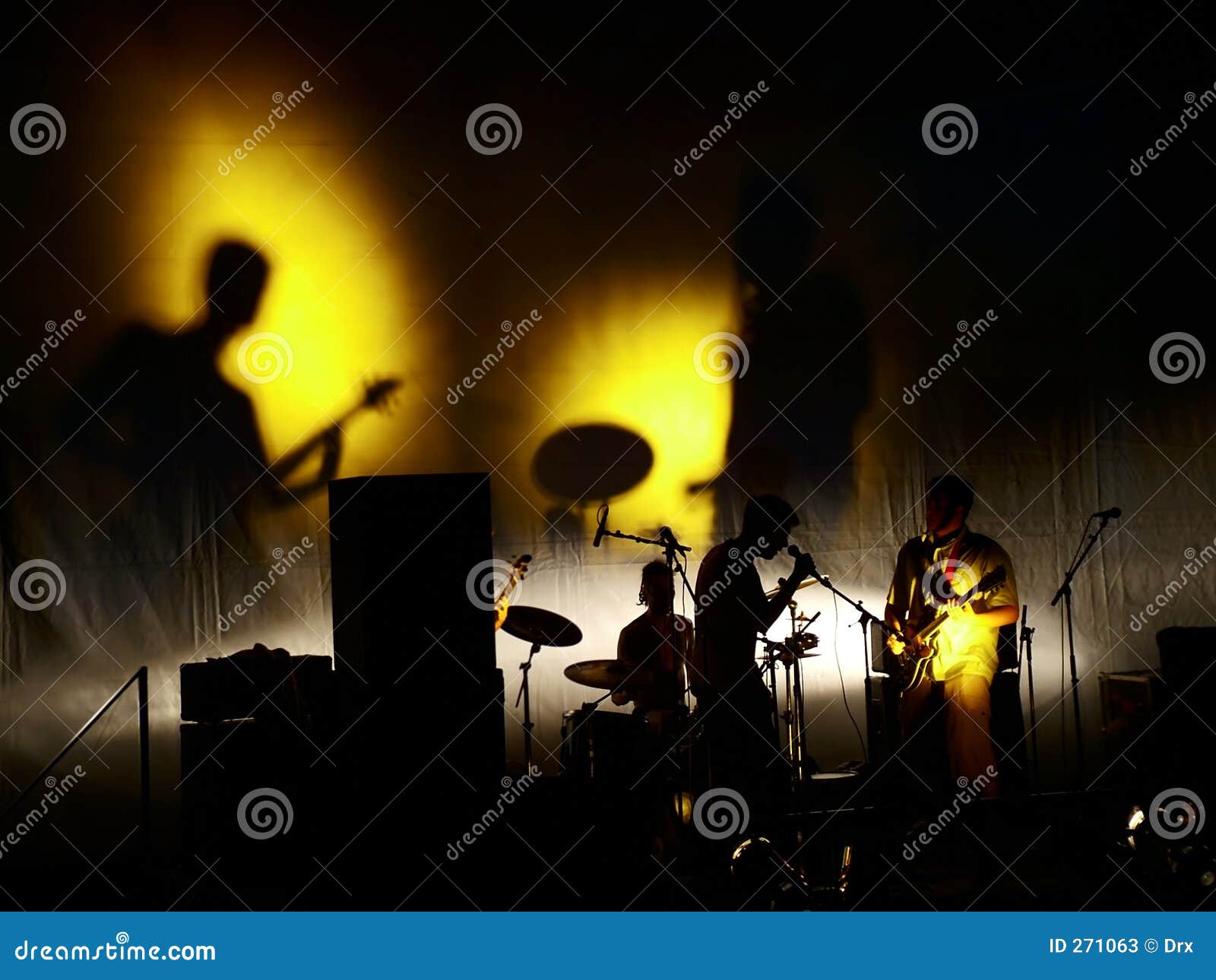 Shadows music concert stock image. Image of music, sound - 271063