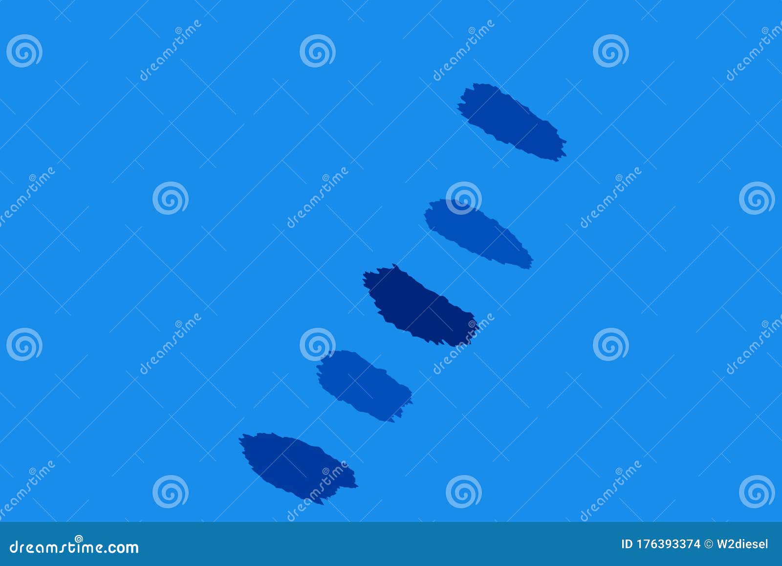 Shadows on the Ocean 3d Abstract Design Stock Illustration ...