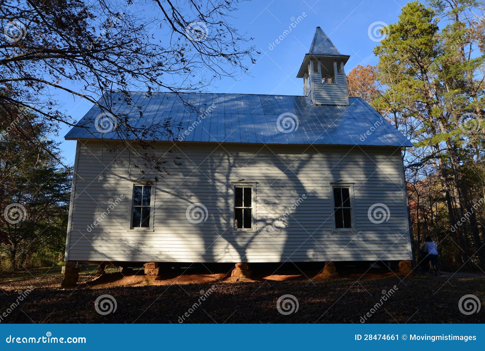 Shadows on old Church stock image. Image of fall, cove - 28474661