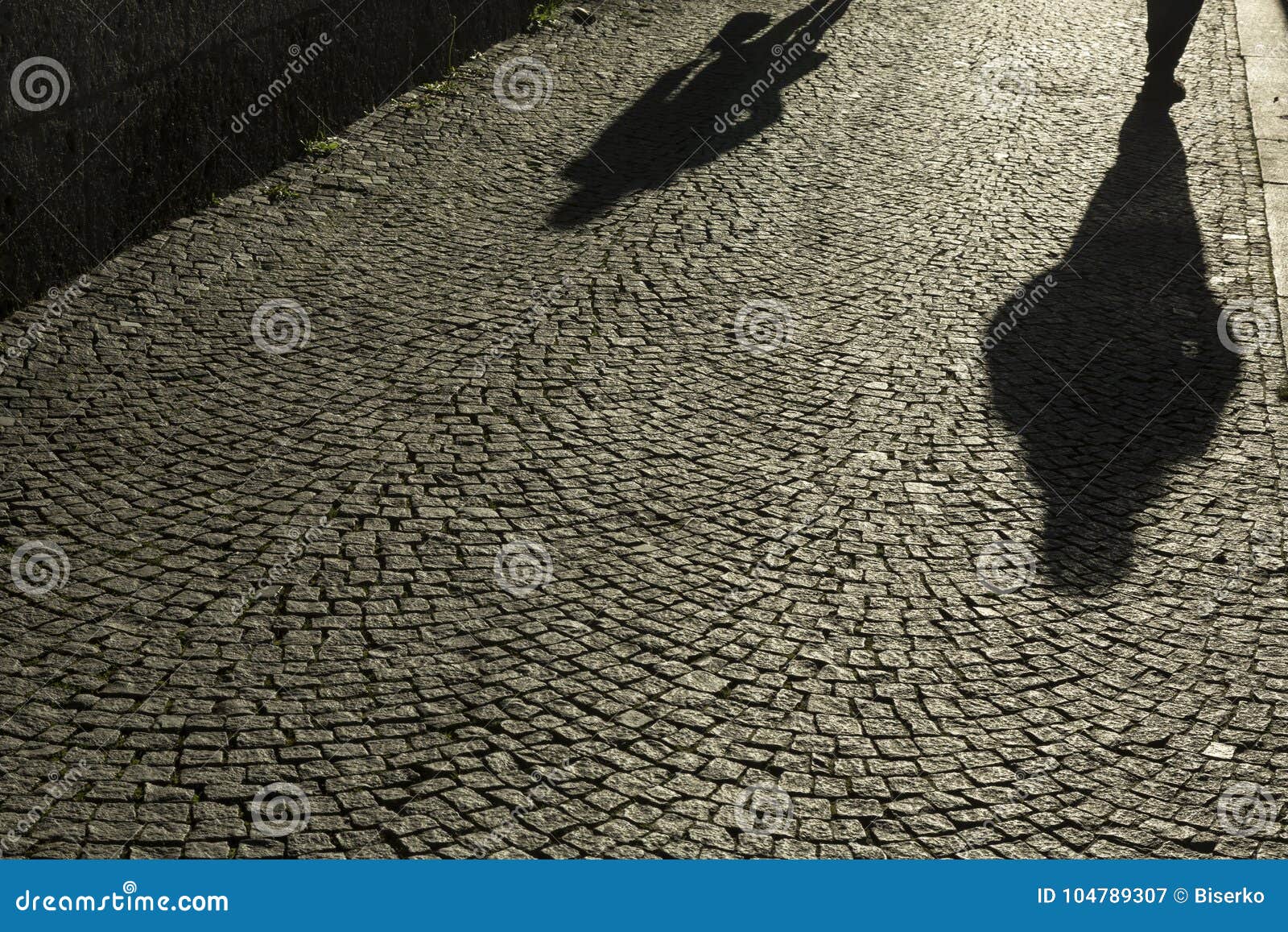 Shadows on the old street stock illustration. Illustration of harsh ...