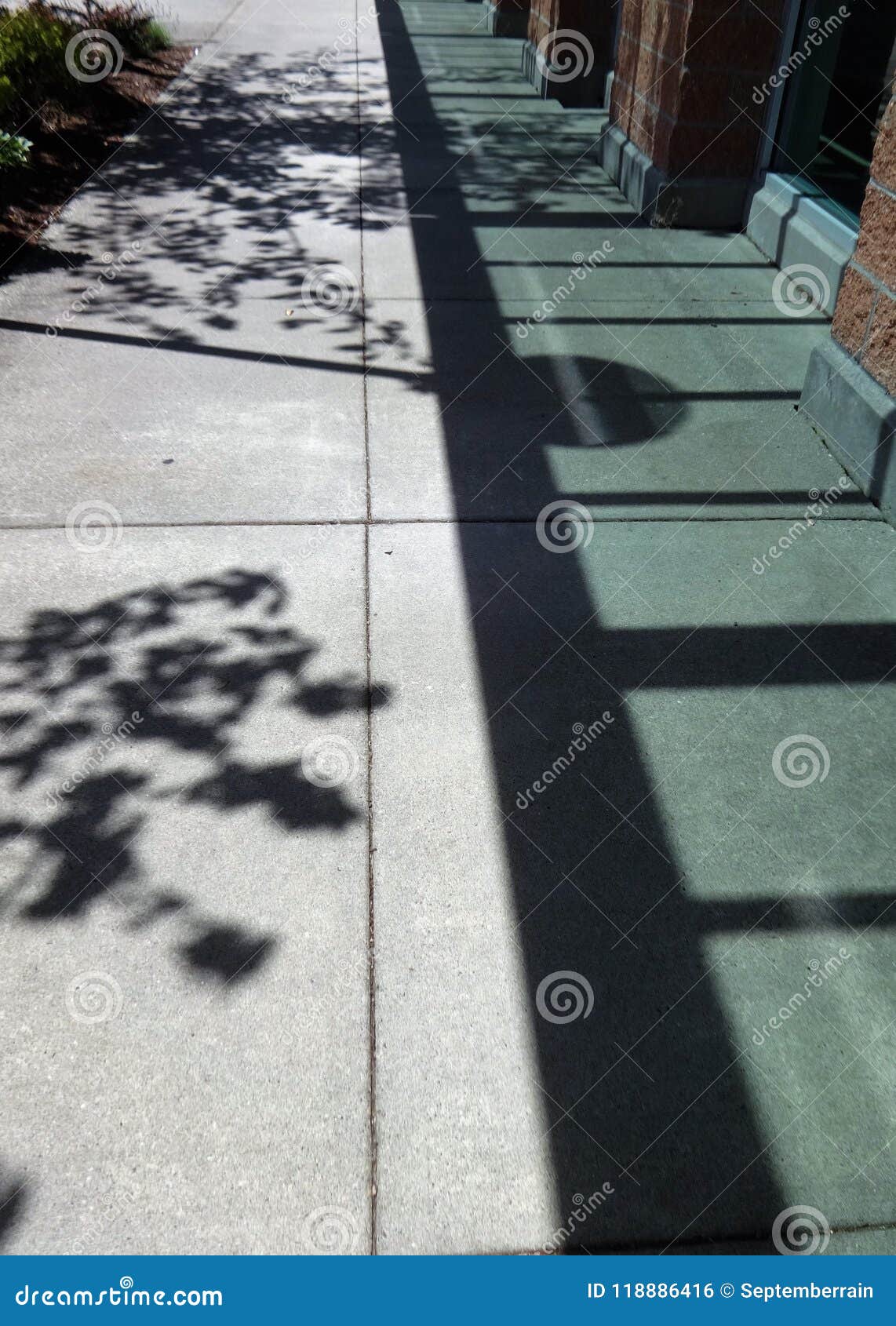 Shadows on a pavement stock photo. Image of city, line - 118886416