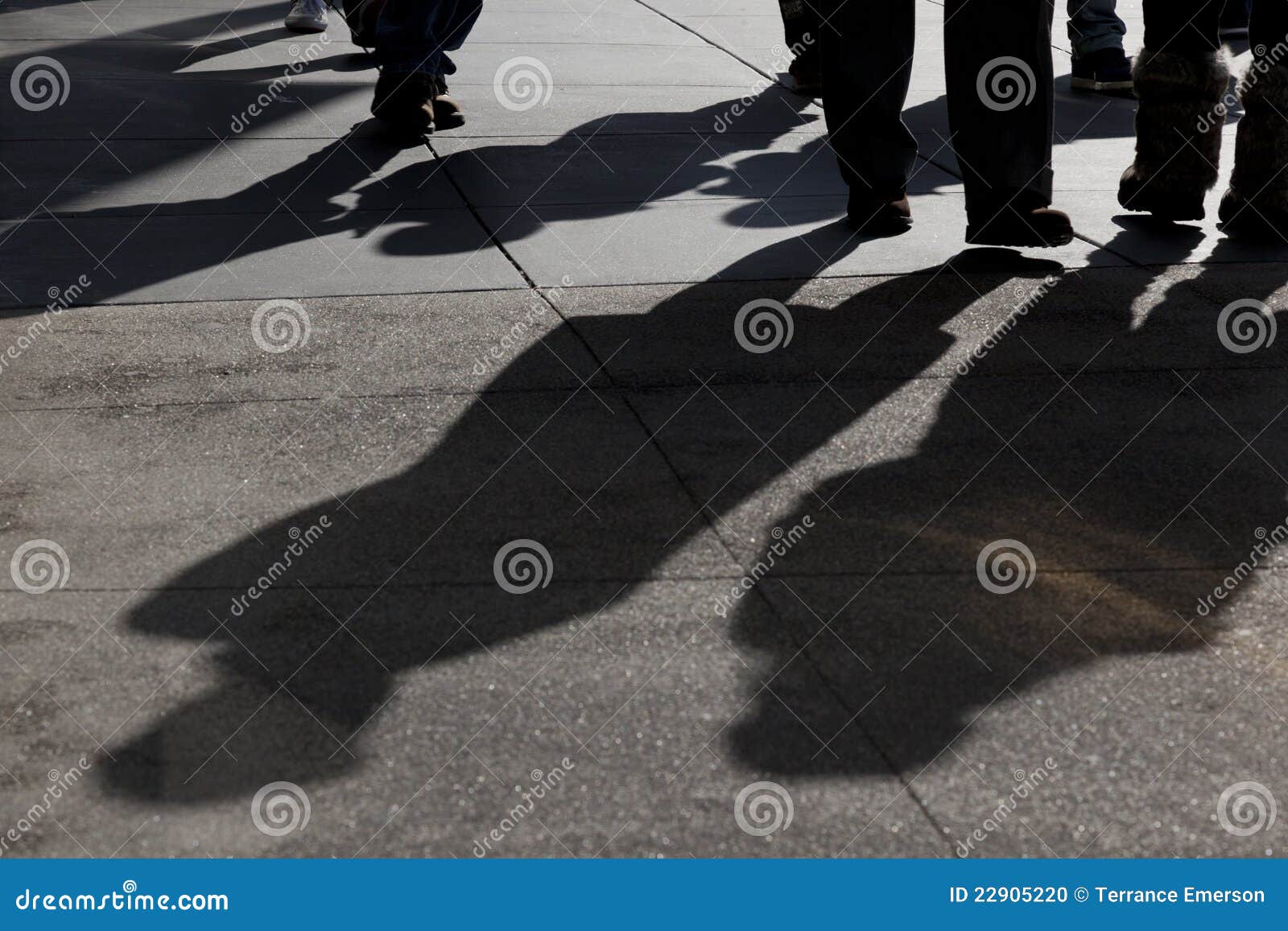 Shadows of People Walking stock photo. Image of abstract - 22905220