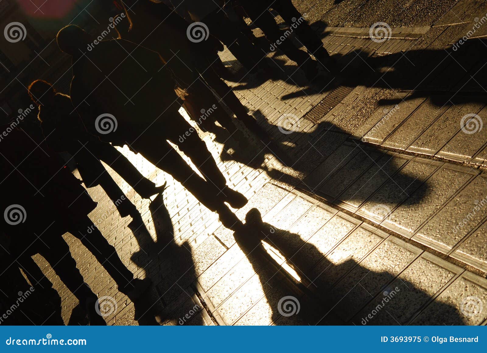 Shadows of people walking stock image. Image of abstract - 3693975