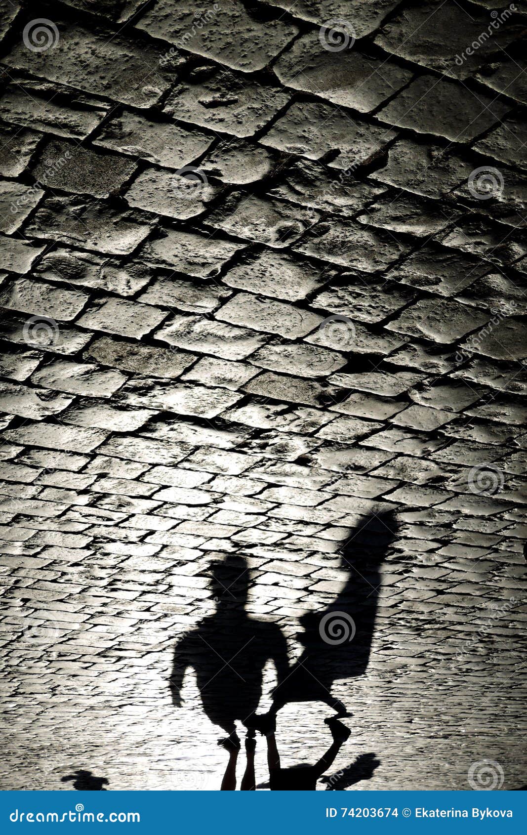 Shadows of People Walking on the Red Square in Moscow Stock Photo ...