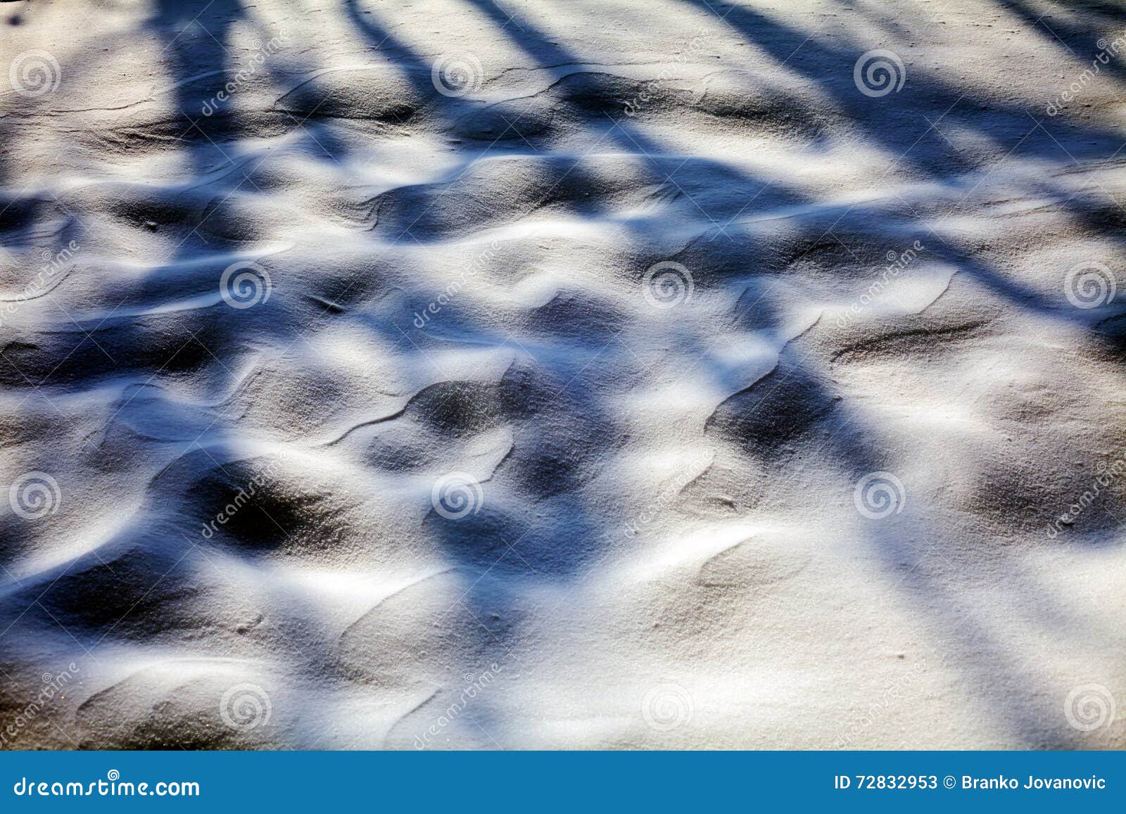 Shadows on the snow stock image. Image of snow, december - 72832953