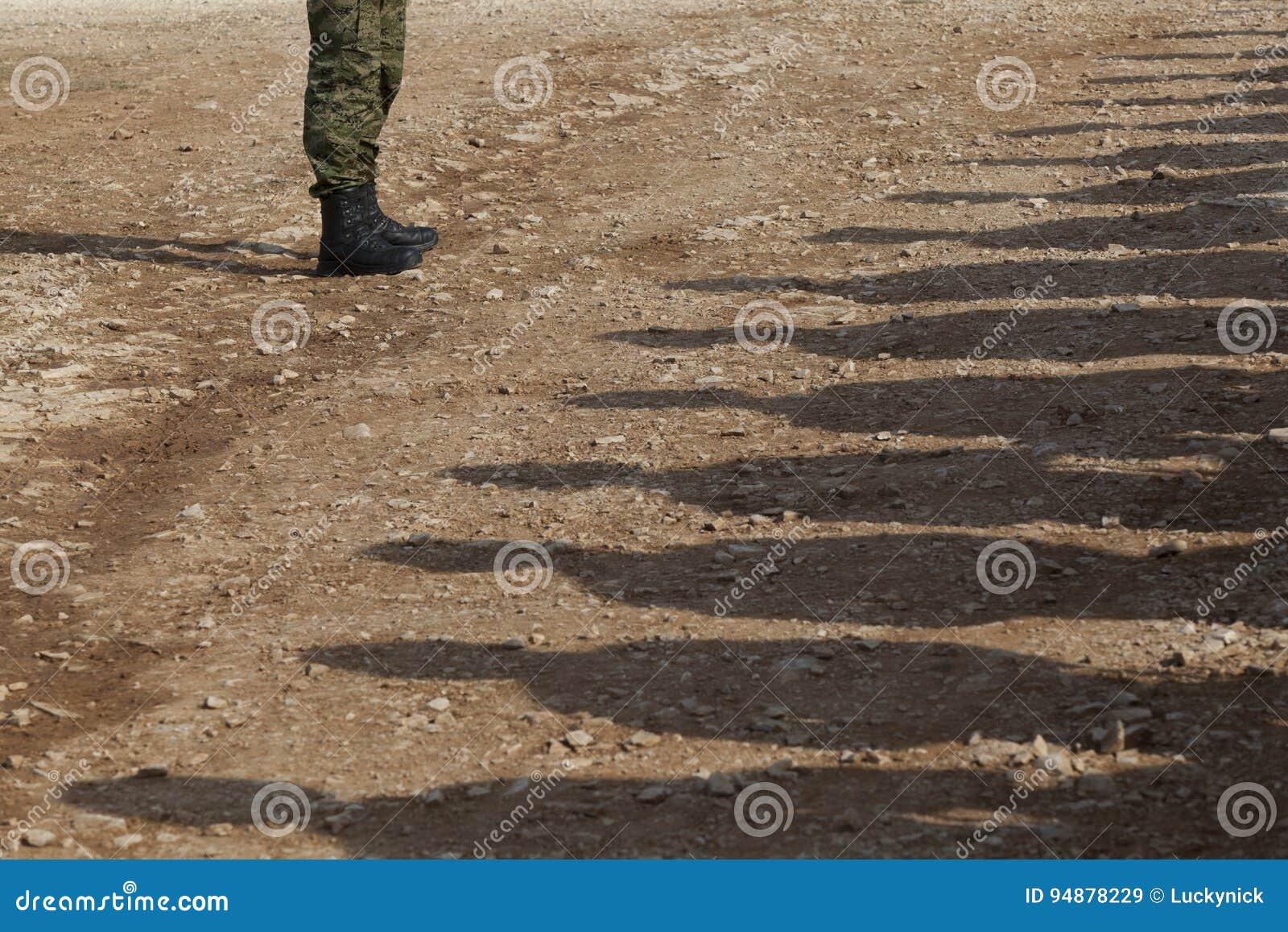 Shadows of soldiers stock image. Image of exercise, coulor - 94878229
