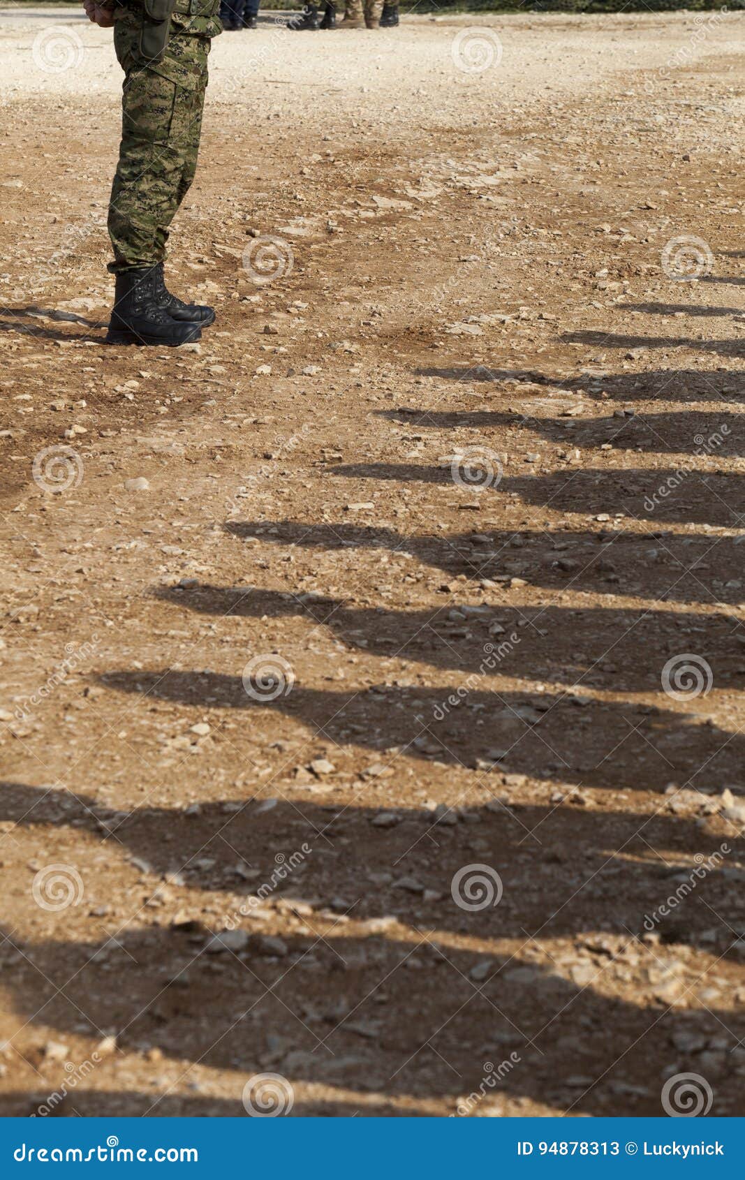 Shadows of soldiers stock image. Image of boot, line - 94878313