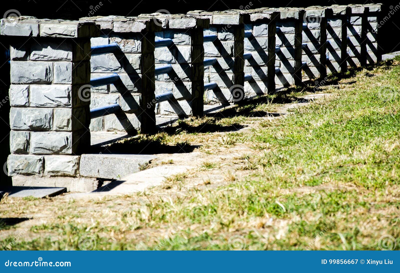 Stone guardrail stock image. Image of guard, guardrail - 99856667