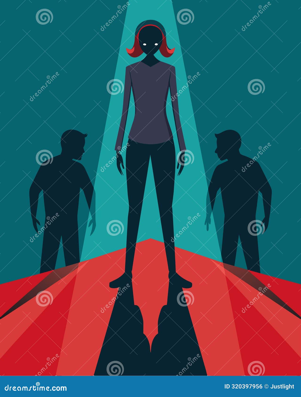 The Shadows Tower Over the Person Below Like a Physical Manifestation ...