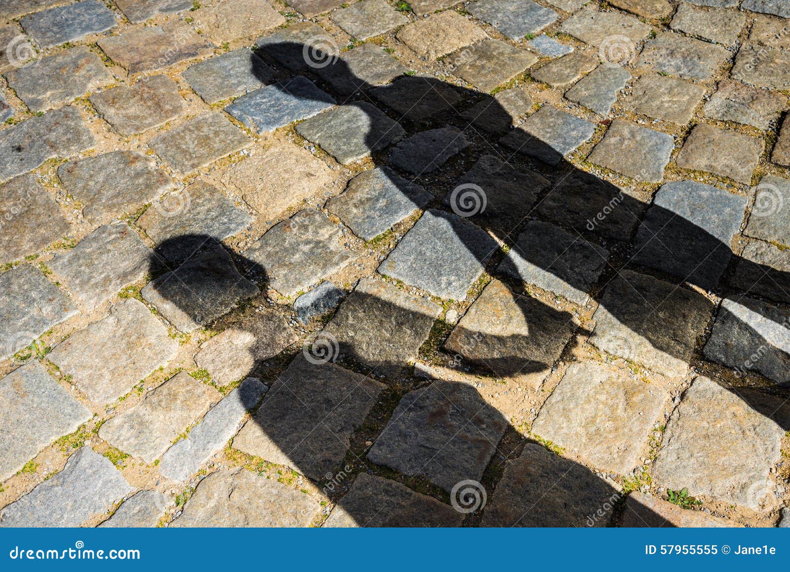 Shadows of a two children stock image. Image of playful - 57955555
