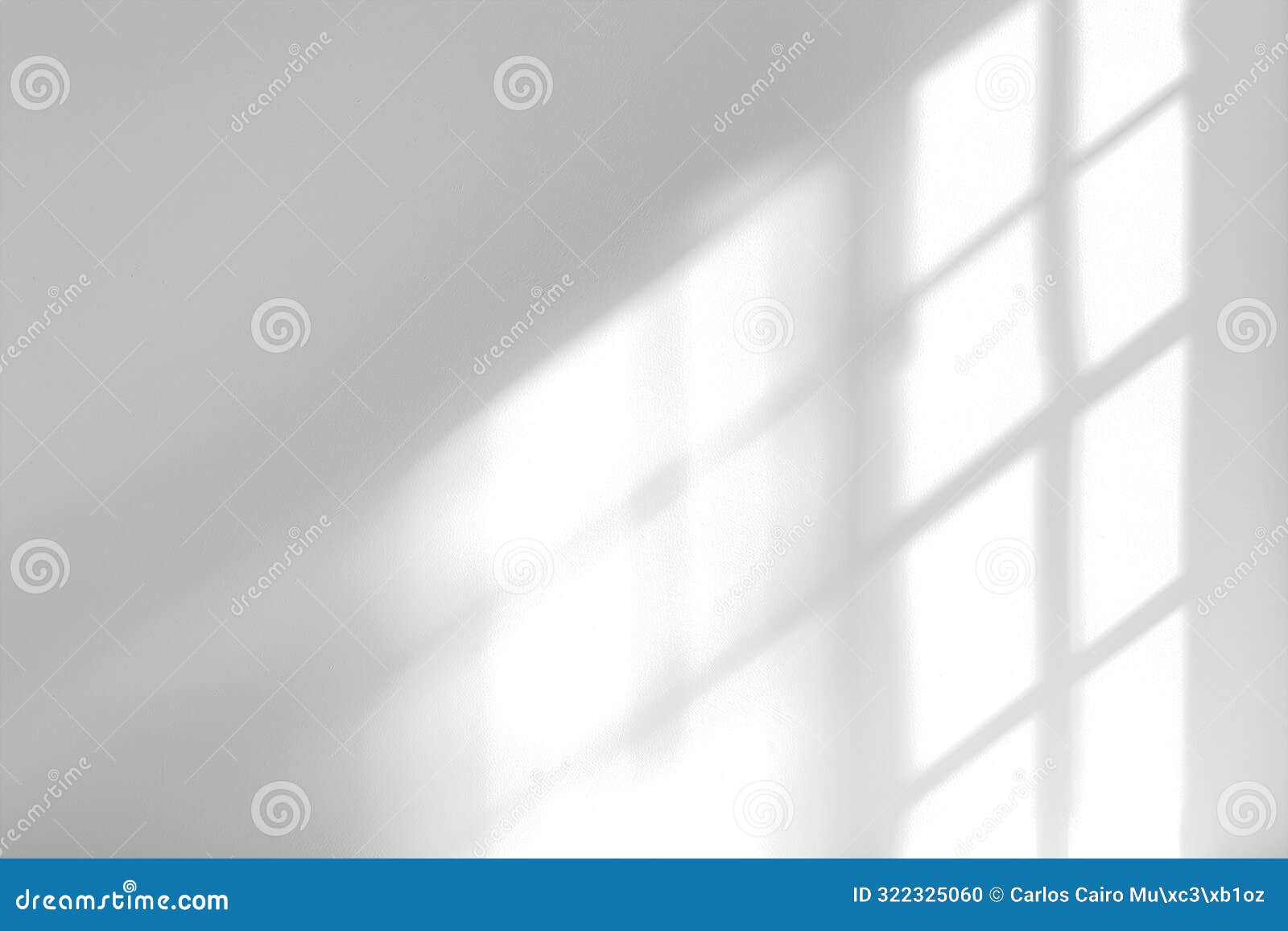 Shadows from a Window Cast on a White Wall Stock Illustration ...