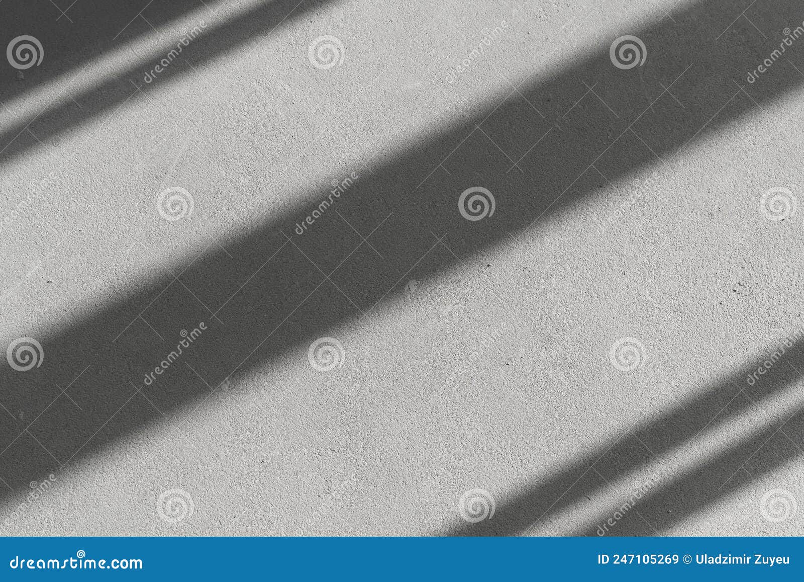 Shadows of Window Lines on a Concrete Stone Wall in a Bright Room ...