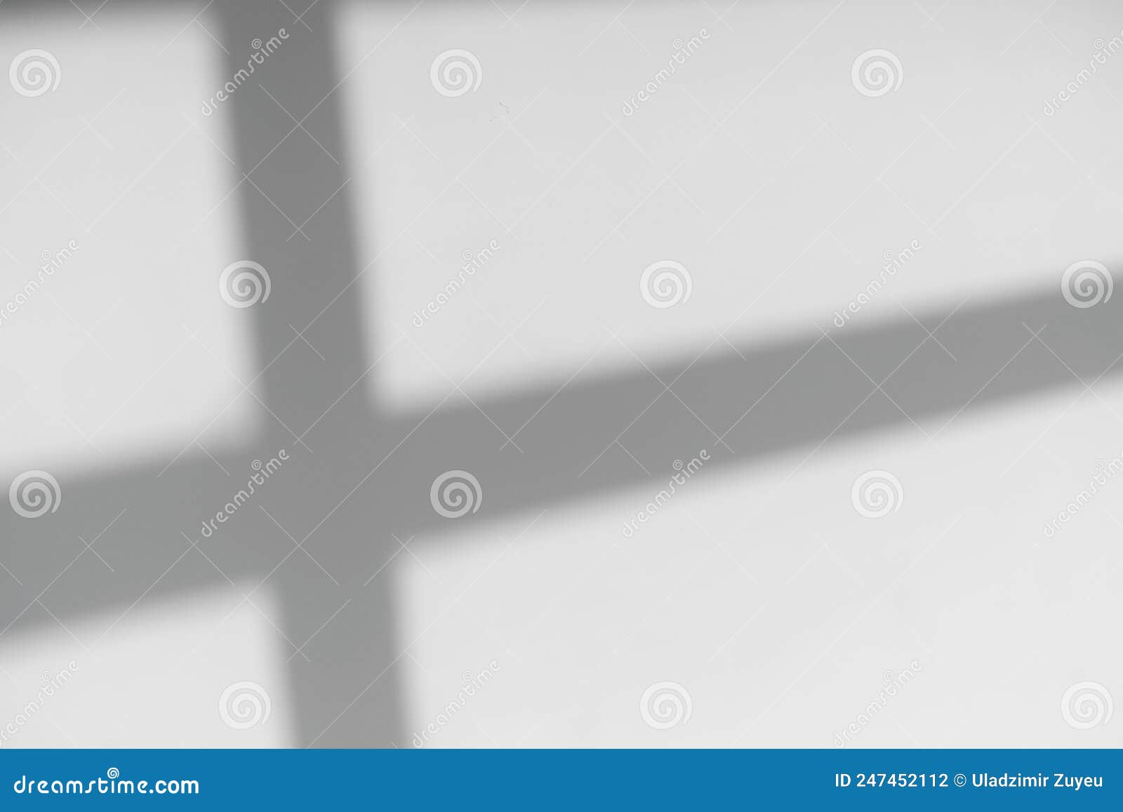 Shadows of Window Lines on a Concrete Stone Wall in a Bright Room ...