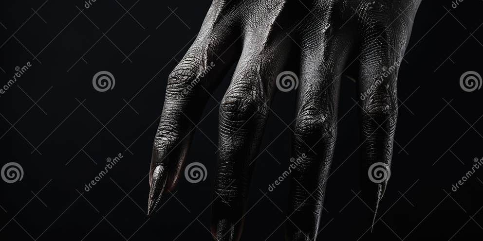 In the Shadows, a Witch S Hands. AI Generative Stock Photo - Image of ...