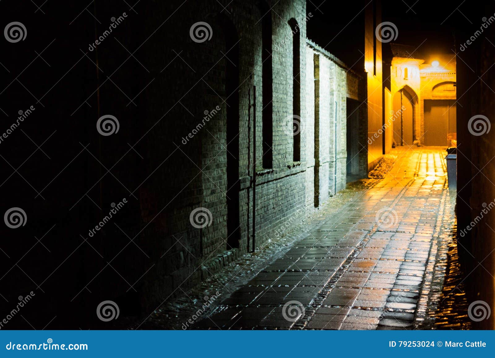 SHADOWY ALLEY stock photo. Image of netherlands, floor - 79253024