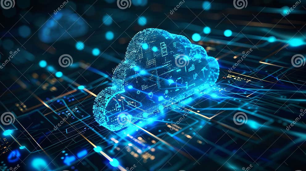 Shadowy Depiction of a Resilient Cloud Computing Architecture Stock ...