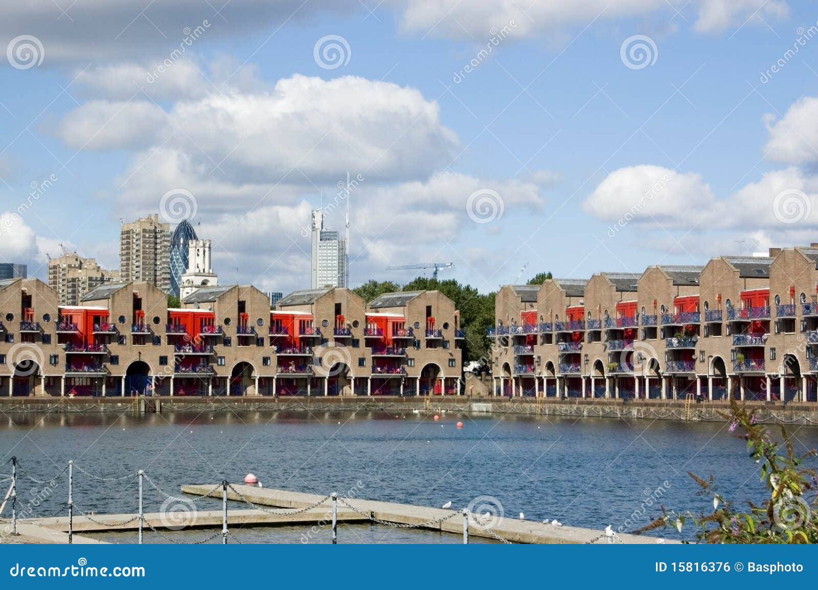 Shadwell Basin, East London Stock Photo - Image of outdoors, tower ...