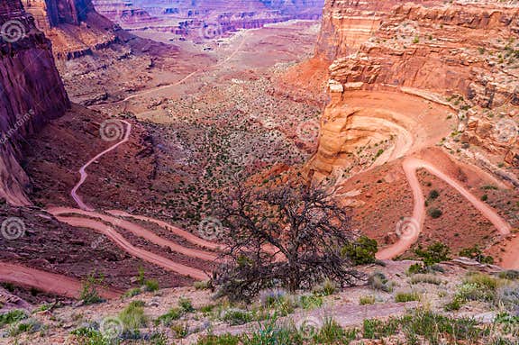 Shafer Switchbacks stock photo. Image of trail, sandstone - 31971794