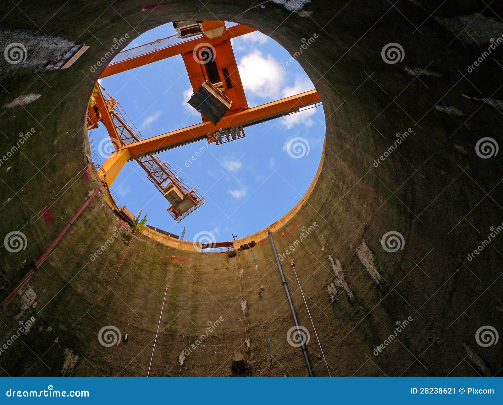 Shaft Construction stock image. Image of mountain, profile - 28238621