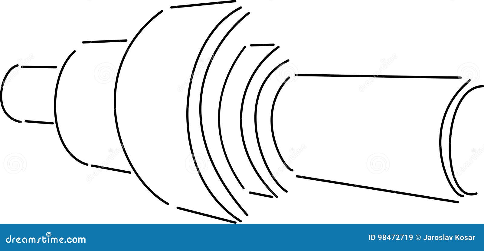 The Shaft stock vector. Illustration of steel, website - 98472719